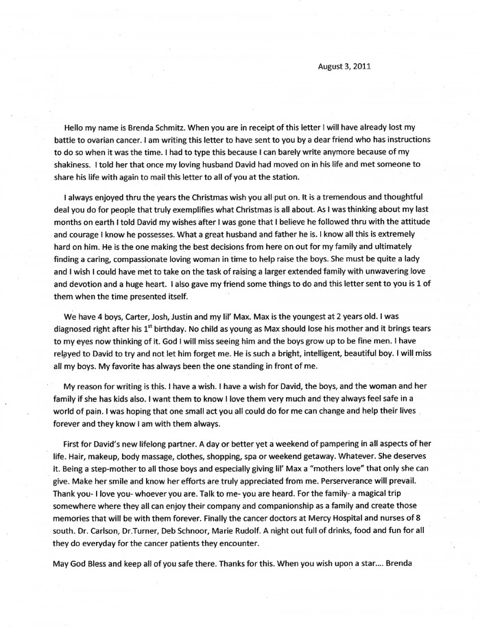 Brenda Died 2 Years Ago. She Just Gave Her Family An Unforgettable ...